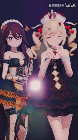 【Genshin Impact 'SHORTS' MMD／4K／60FPS】DEVIL DUO - Coub