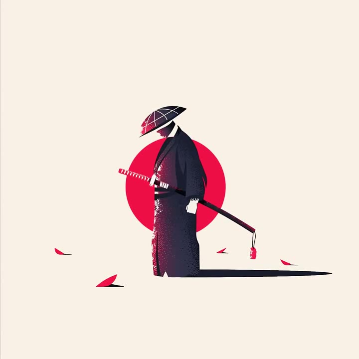 Samurai [Nick Brito art] [QwertNikol anim] - Coub - The Biggest Video ...