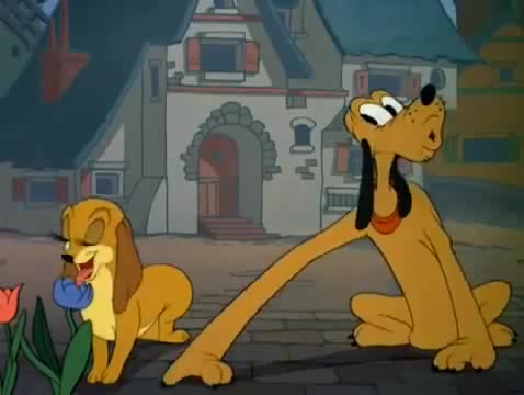 Pluto made in whistle and kissed by Dinah and bouncing up and down to ...