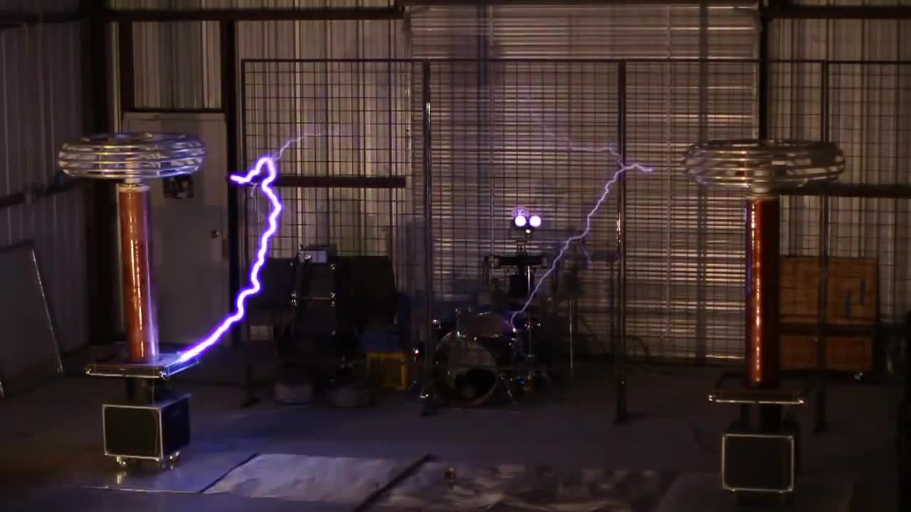 ArcAttack! - Singing Tesla Coils - Free Bird - Coub