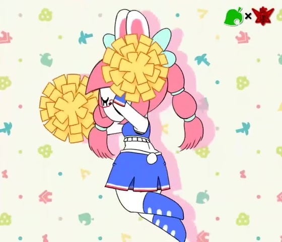 Ouendan cheerleaders animation by minus8 - Coub