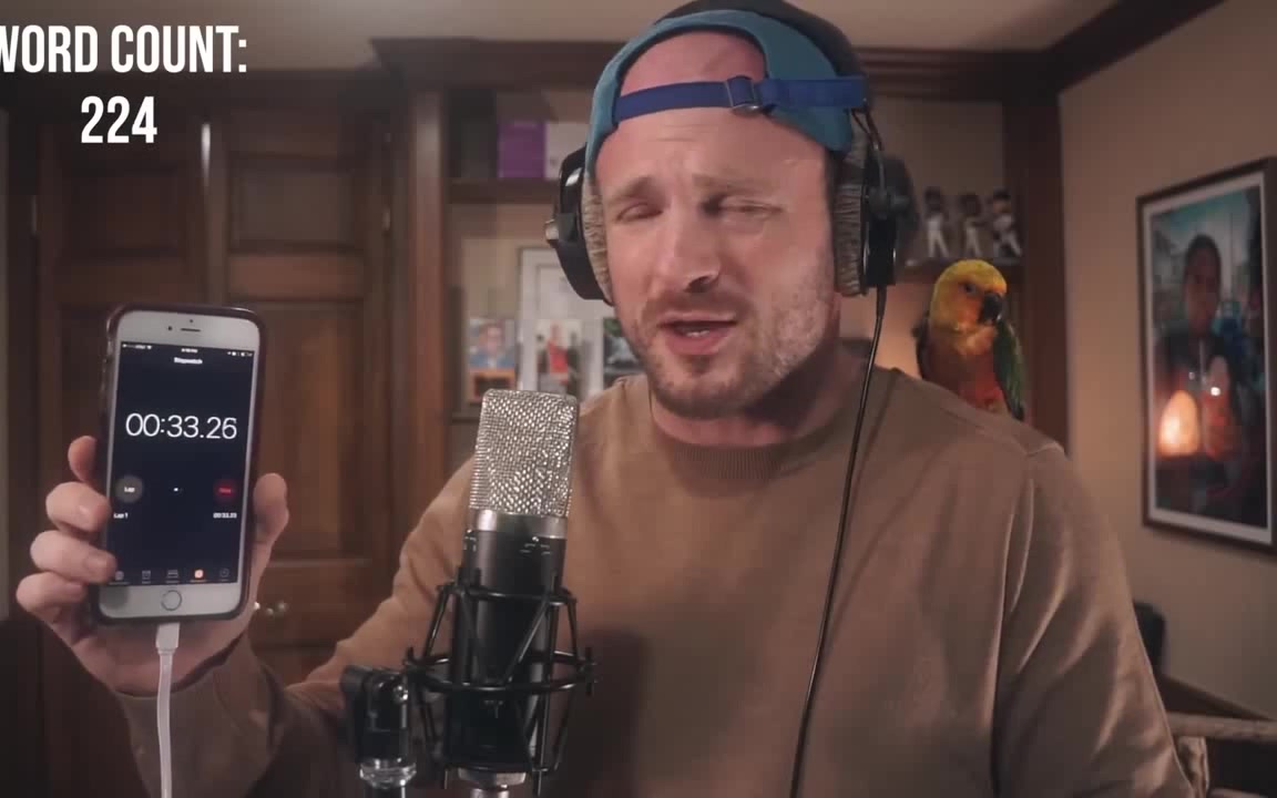 FAST RAP - 400 words in 1 minute - Coub