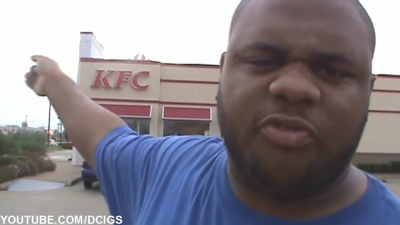BLACK MAN ANGRY AT KFC @siggas - Coub