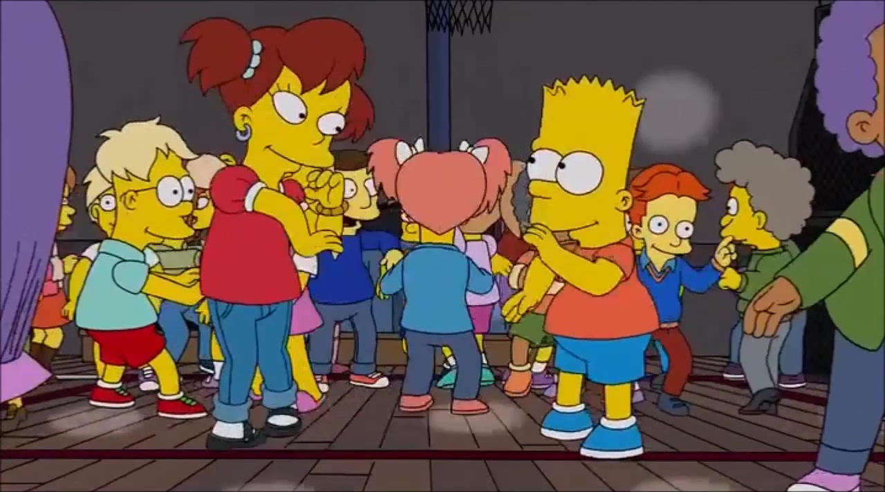 Bart Simpson's dance - Coub