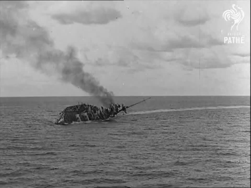 HMS Barham Explodes and Sinks (1941) - Coub