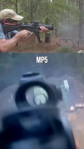 HK MP5, Thompson submachine gun, Glock, Uzi - Coub