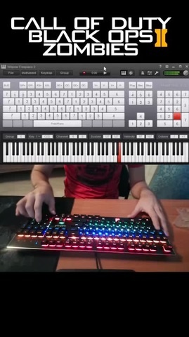 Call of Duty Black Ops 2 Zombies Theme - Piano Emulator #shorts - Coub