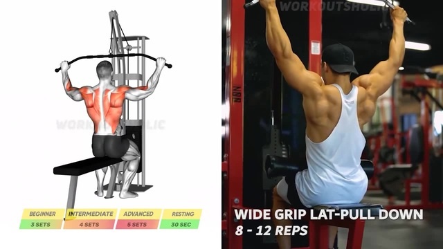 Best 6 workout Exercises For Lower Lats V-TAPER - Coub
