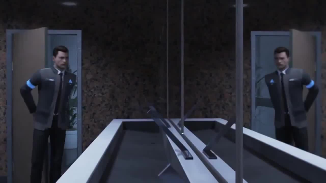 Connor talk with mirror 😂 | DBH - Coub