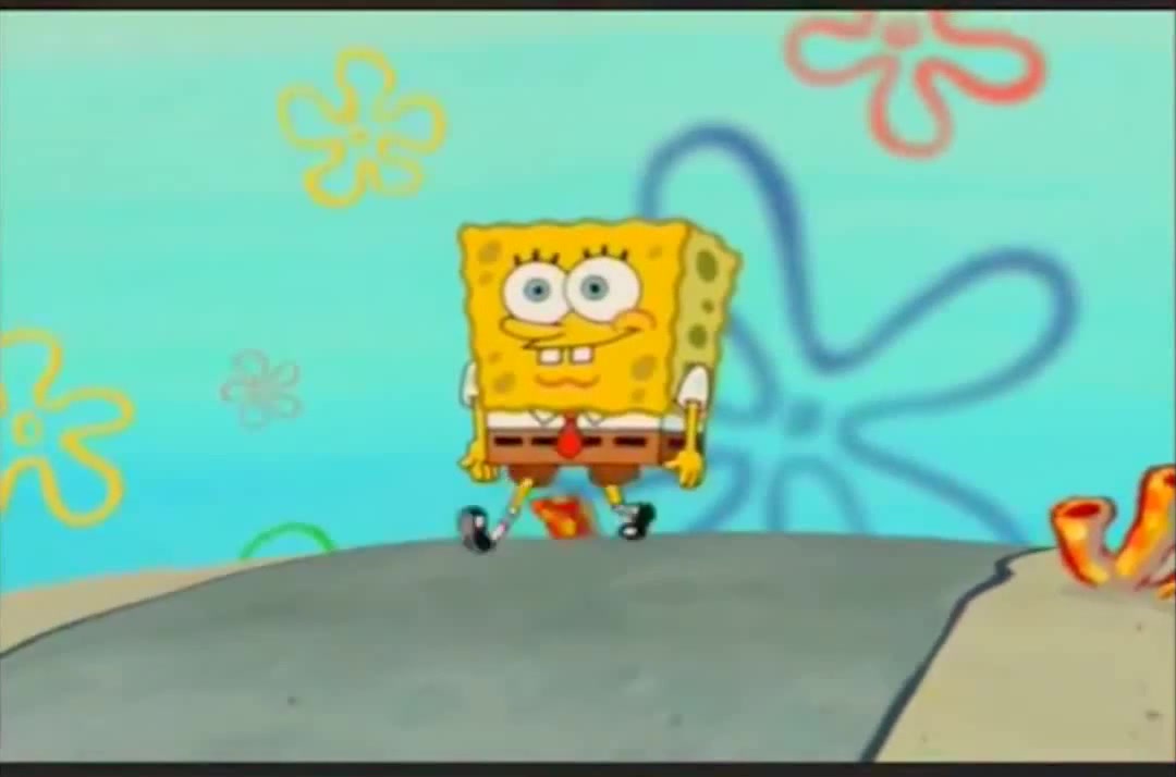 SpongeBob Walk Cycle (BEST QUALITY) - Coub