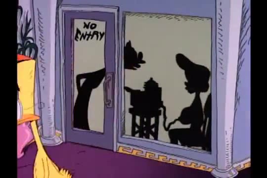 Breast Inflation Scene from Duckman:"Psyche" episode 4 - Coub