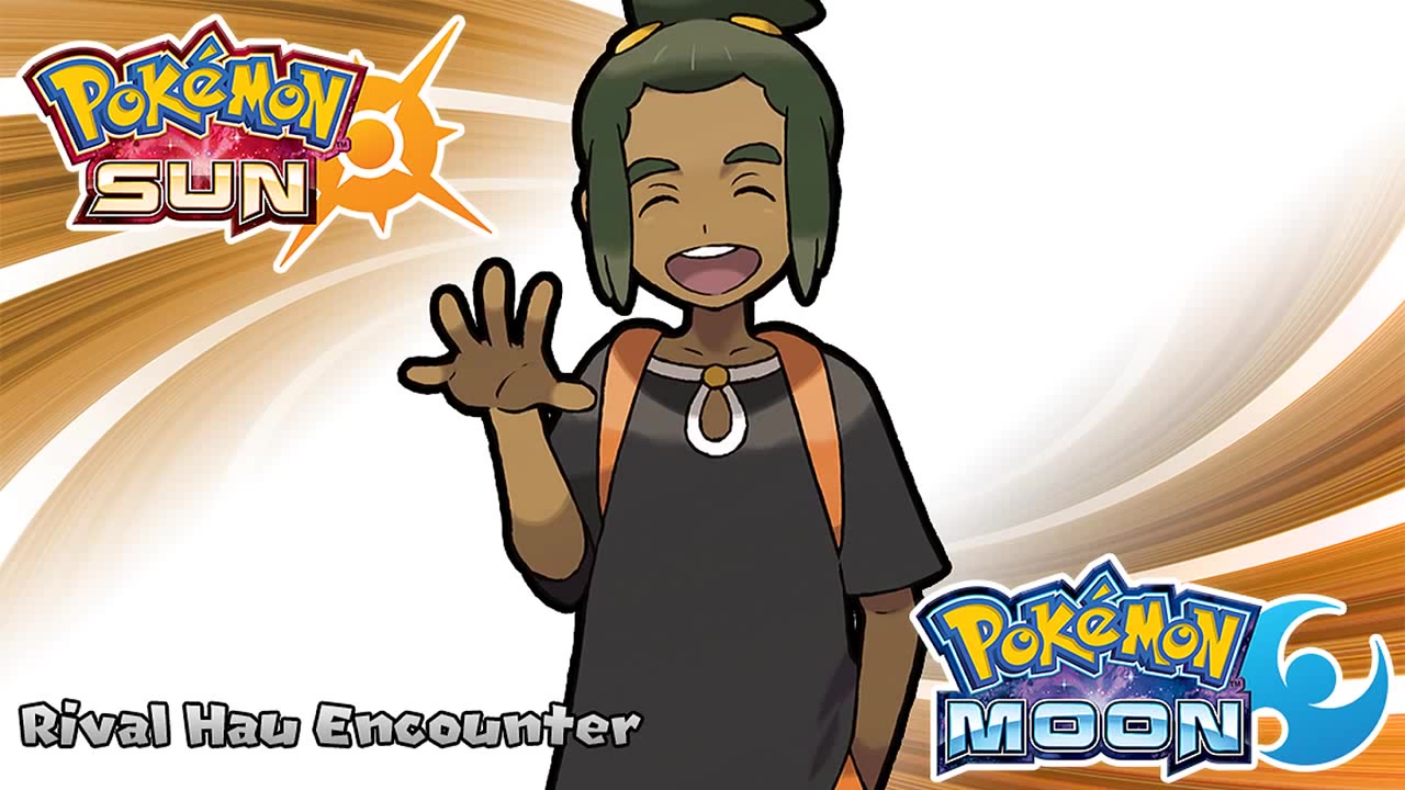 Pokemon Sun & Moon - Rival Hau Encounter Music (HQ) - Coub