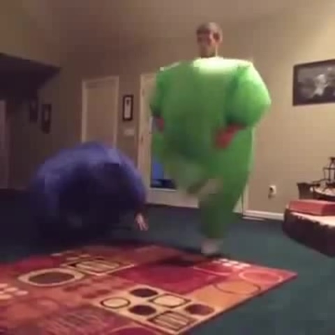 How to Fat Dance / Riverdance in inflatable suits (FUNNY VINE!) - Coub