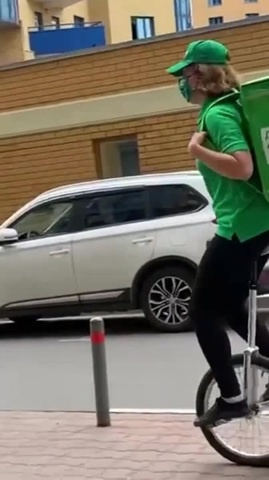 One-wheeled courier - Coub - The Biggest Video Meme Platform