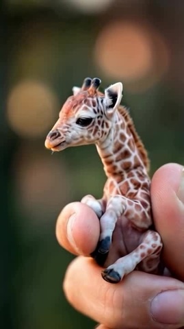 Mini giraffe - Coub