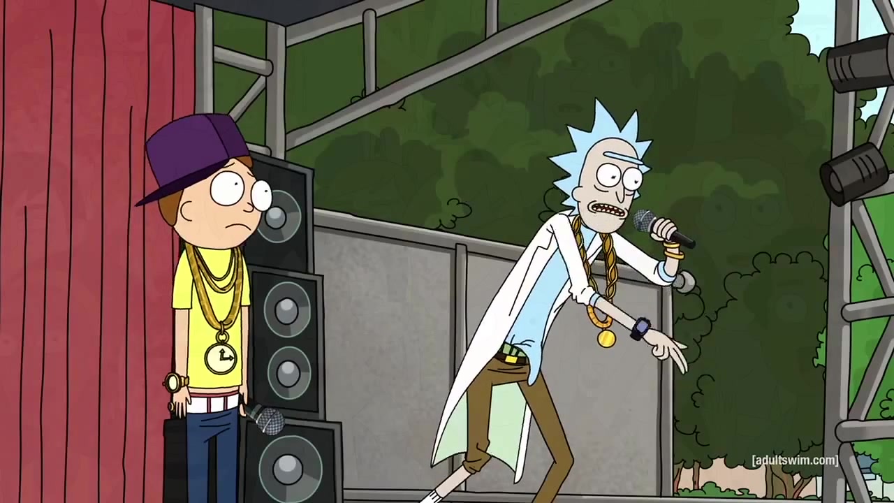 Rick Sanchez performs Eminem's Rap God - Coub