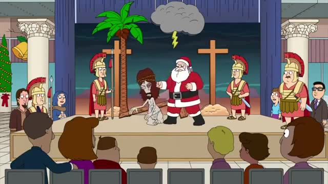 American Dad | s07e07 | Season's Beatings | Рождественская битва - Coub