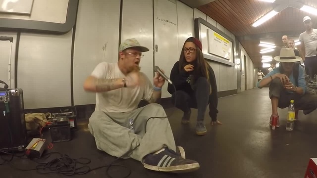 Girl joins rapper in the subway for an impromptu jam session (INFIDELIX ft. EllandM) - Coub