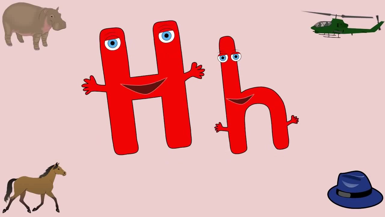 letter h 🎩🐴🚁🐹🦛🦔🔨🖐️ - Coub