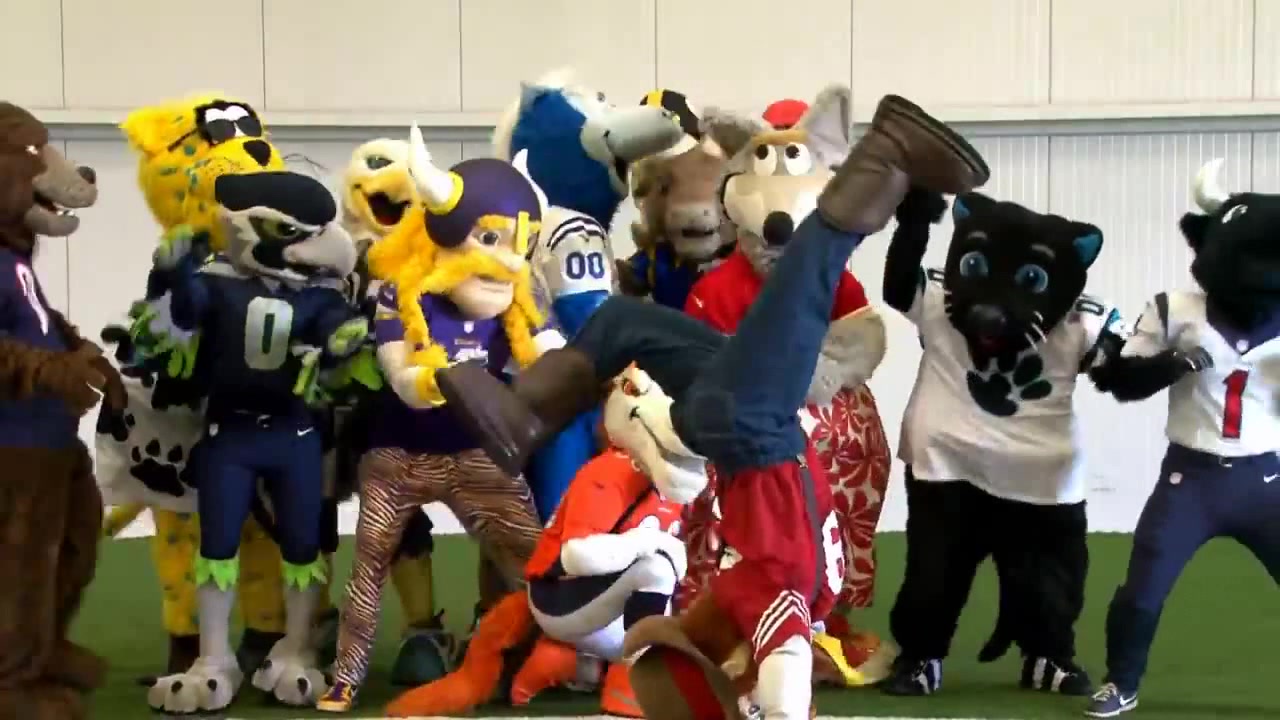 NFL Mascots - CAN'T STOP THE FEELING! - Coub