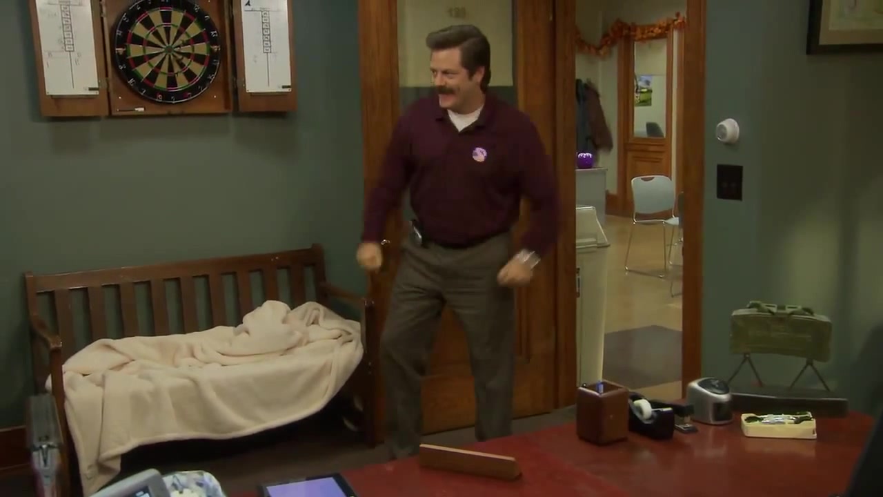 Ron Swanson dance - Coub