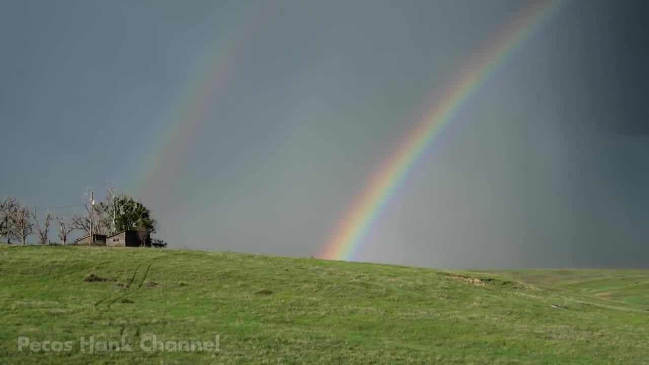 A STORM OF COLOR Time Lapse - Isolated Supercell, tornado, rainbow and ...