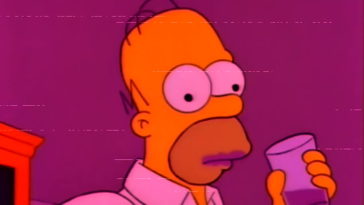 homer discovering purple drank - Coub