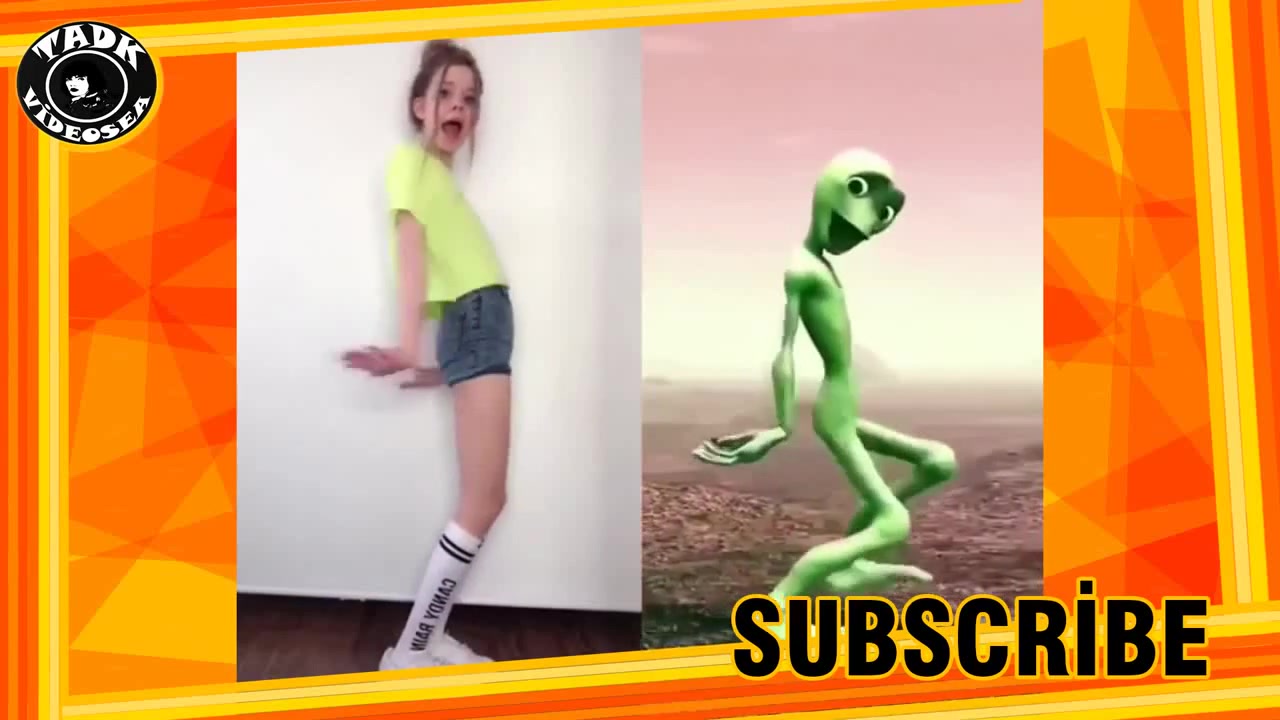 Dame Tu Cosita Green Alien Dance Girl - Coub