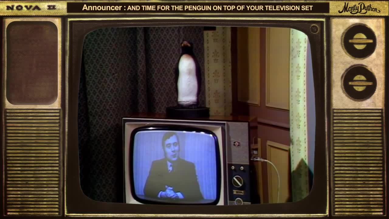 Monty Python - "Exploding Penguin On The TV Set" Quote-A-Long - Coub