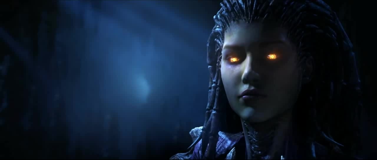 StarCraft 2 Zeratul VS Kerrigan Cinematic Ingame Version Full HD - Coub