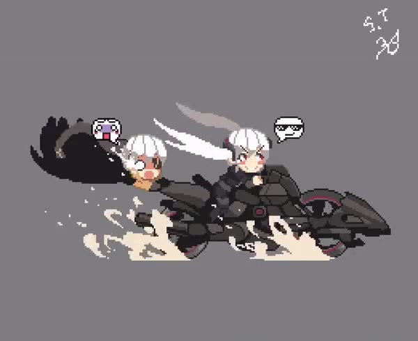 anime|Girls Frontline|beak|M16A1|gif - Coub