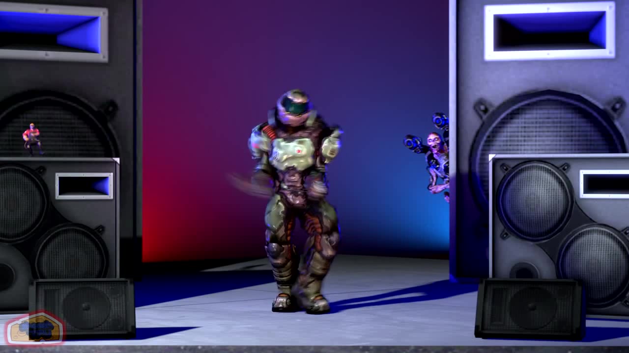 DoomGuy celebration dance - Coub