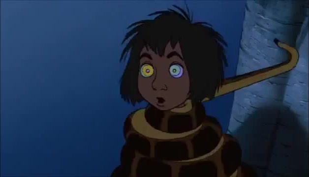 The Jungle Book - Kaa scene 1 - Kaa Choking Mowgli - Coub