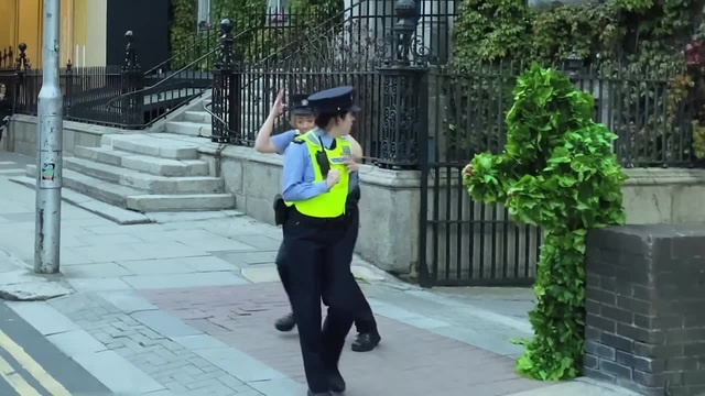 Garda/Police screamed so loudly: Bushman Prank - Coub