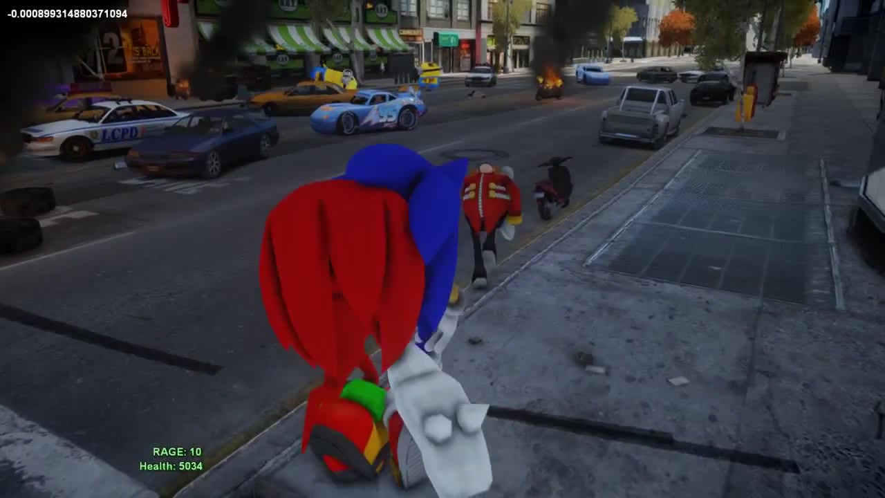 Sonic Hedgehog male characters VS the Minions - Epic Battle - Coub