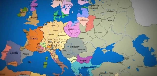 Europe history in 10 seconds (1000 AD to present day) - Coub