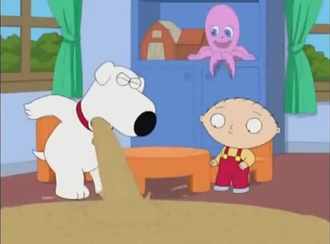 Family guy - Brian epic puke - Coub