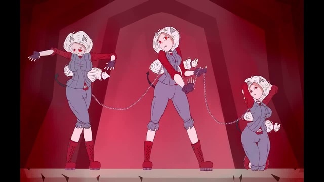 Cerberus Goes Metal [Helltaker Animation Loop] - Coub