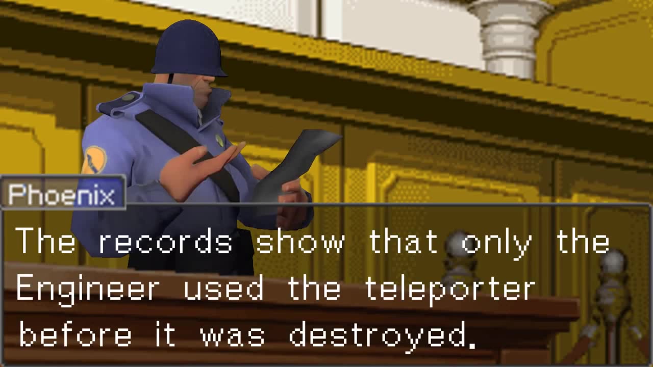 Soldier: Ace Attorney (Gmod) - Coub