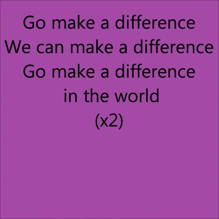 go make a difference lyrics - Coub