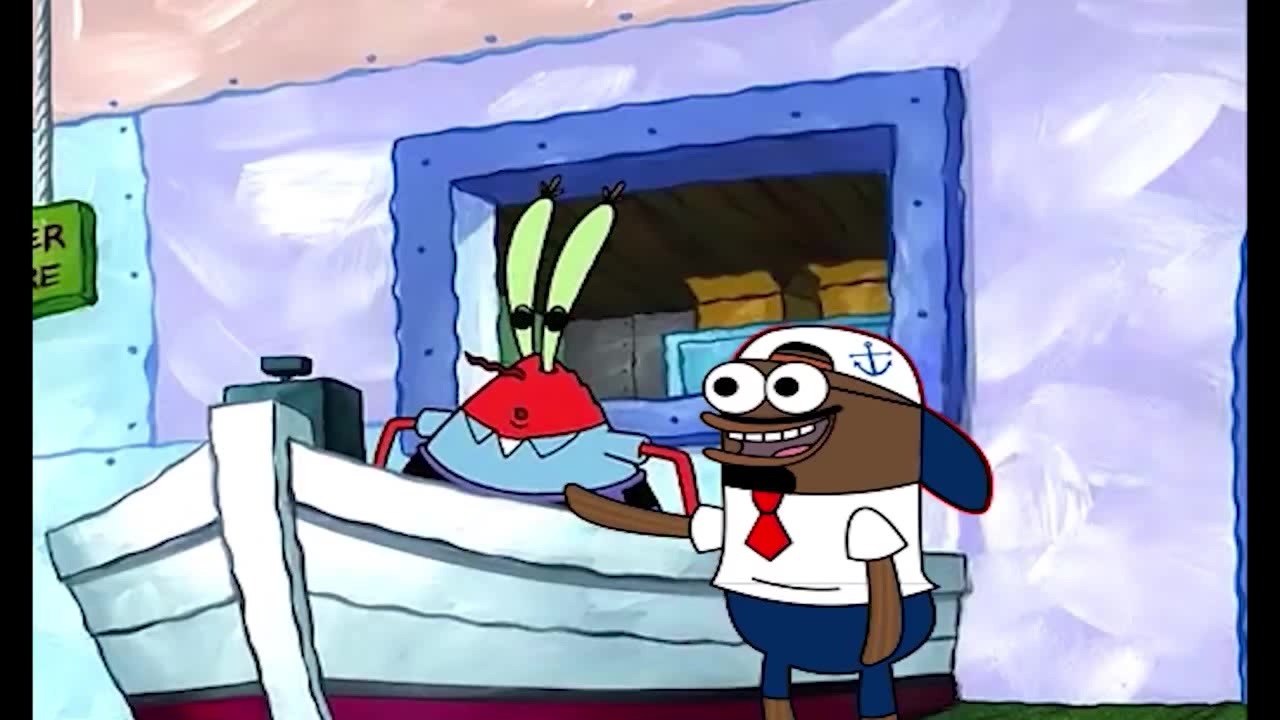 When ya homie scared of girls (Spongebob) FULL VIDEO IN DESCRIPTION - Coub