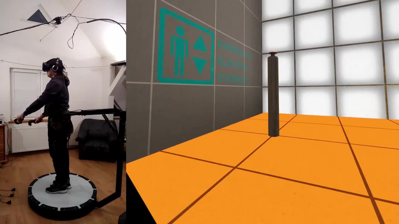 Boneworks | One day in Hell (part 2) SilverCord-VR Omnidirectional treadmill - Coub - The ...