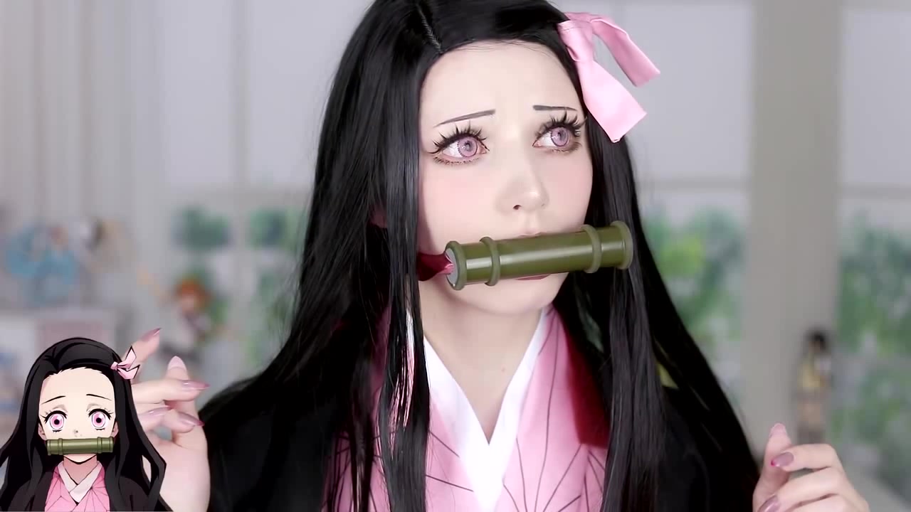 Nezuko Cosplay Makeup Tutorial Demon Slayer - Coub - The Biggest Video ...
