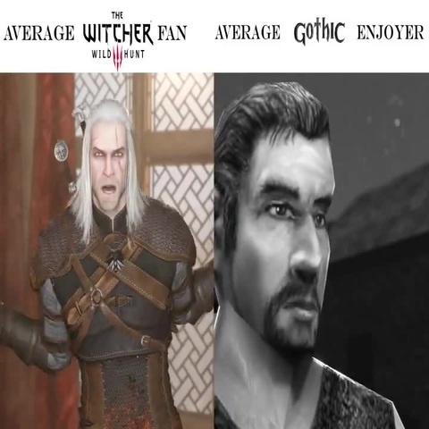 Average Witcher fan vs Gothic Enjoyer - Coub