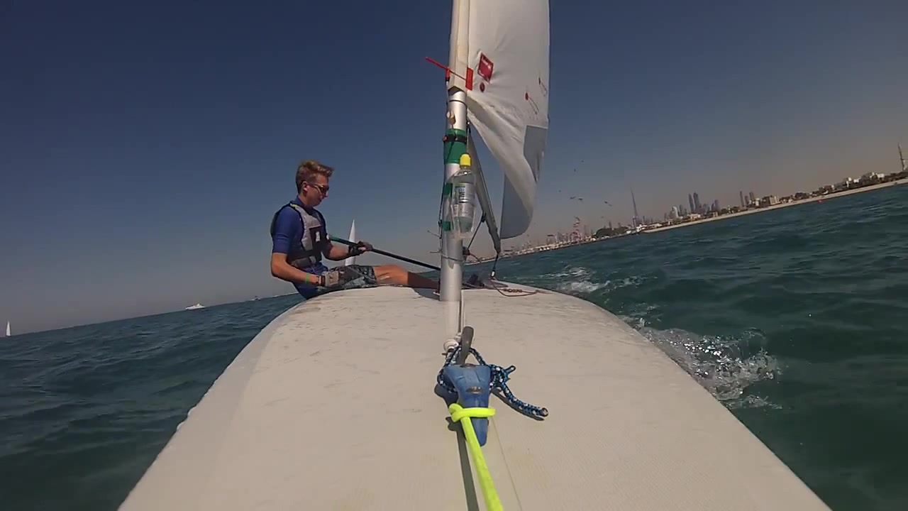 Laser sailing tack fail - Coub