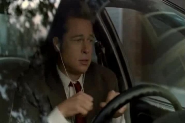 Brad Pitt dancing in the car - Coub