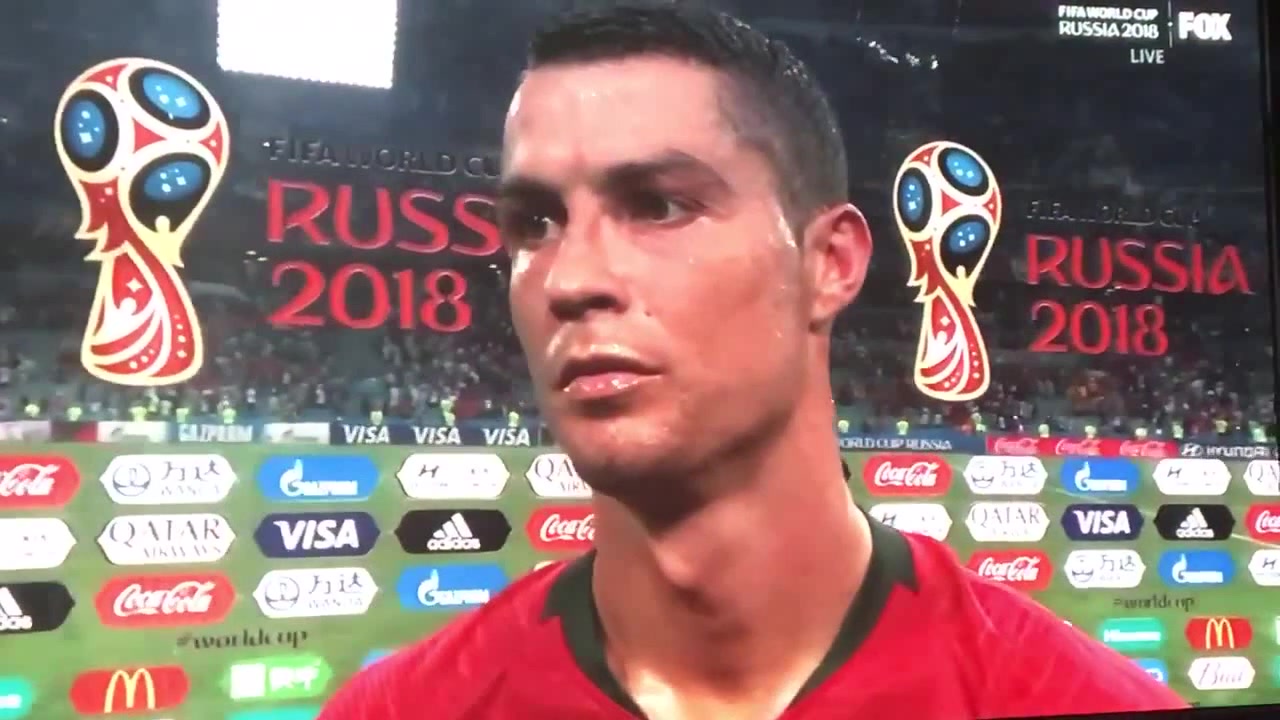 Cristiano Ronaldo’s English Postgame Interview Against Spain. (World ...