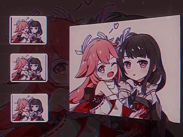 yae miko x raiden shogun - Coub