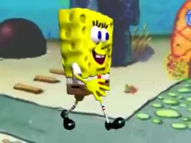 SpongeBob Walk Cycle - Coub