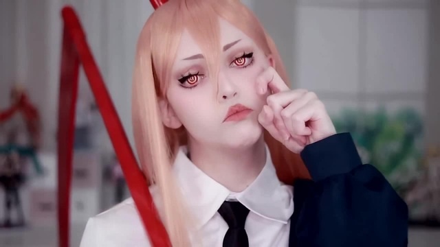 Power Cosplay Makeup Tutorial Chainsaw Man ☆ - Coub